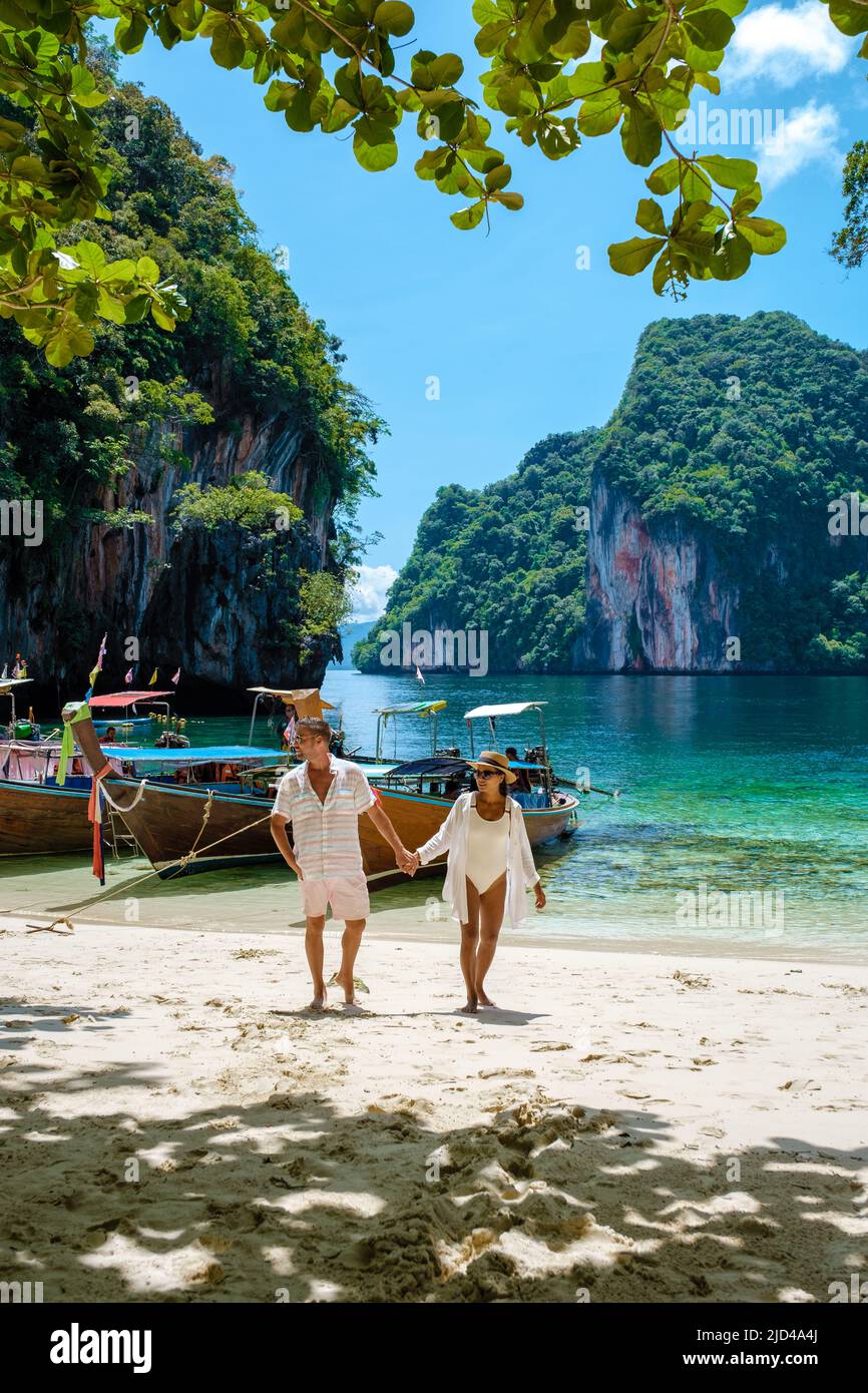 Koh Lao Lading near Koh Hong Krabi Thailand, beautiful beach with ...