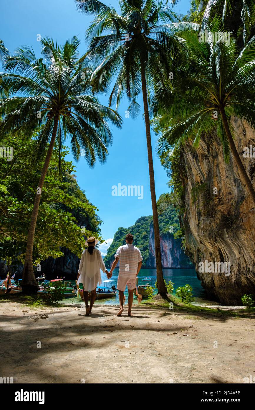 Koh Lao Lading near Koh Hong Krabi Thailand, beautiful beach with ...