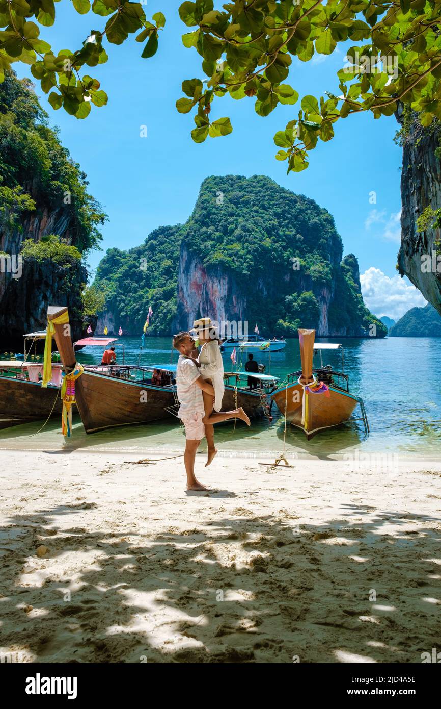 Koh Lao Lading near Koh Hong Krabi Thailand, beautiful beach with ...