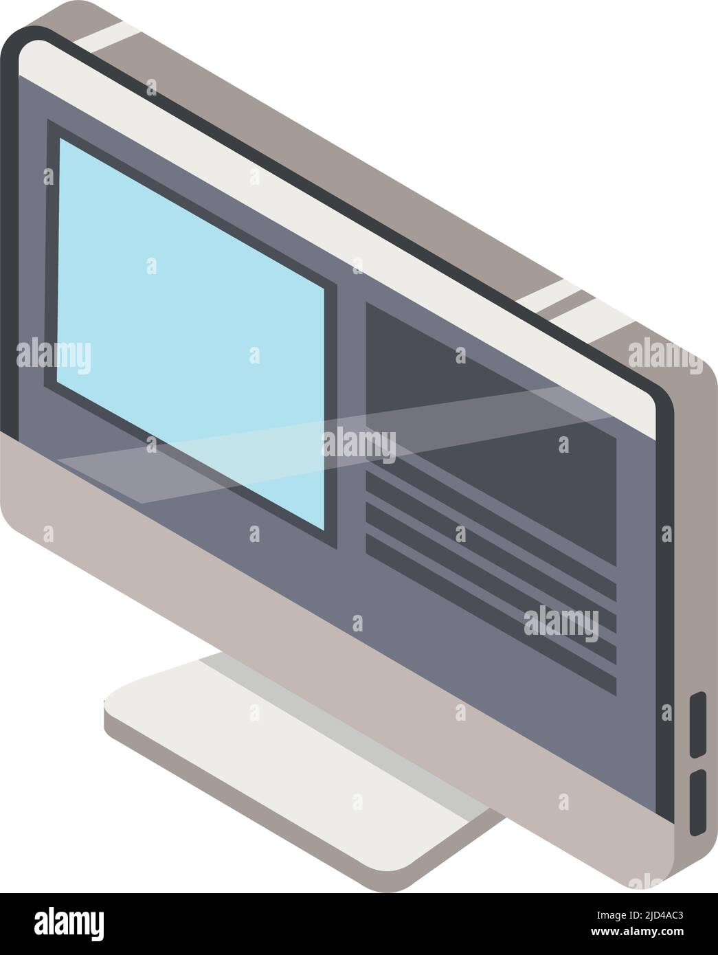 gray pc monitor Stock Vector Image & Art - Alamy