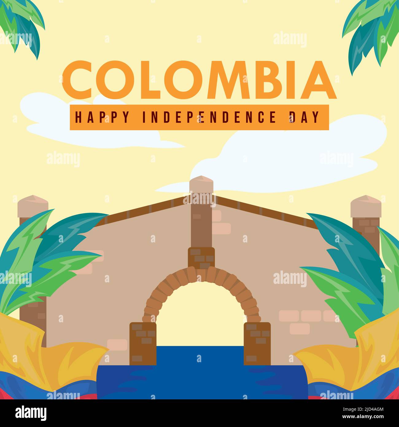 colombia independence illustration Stock Vector Image & Art - Alamy