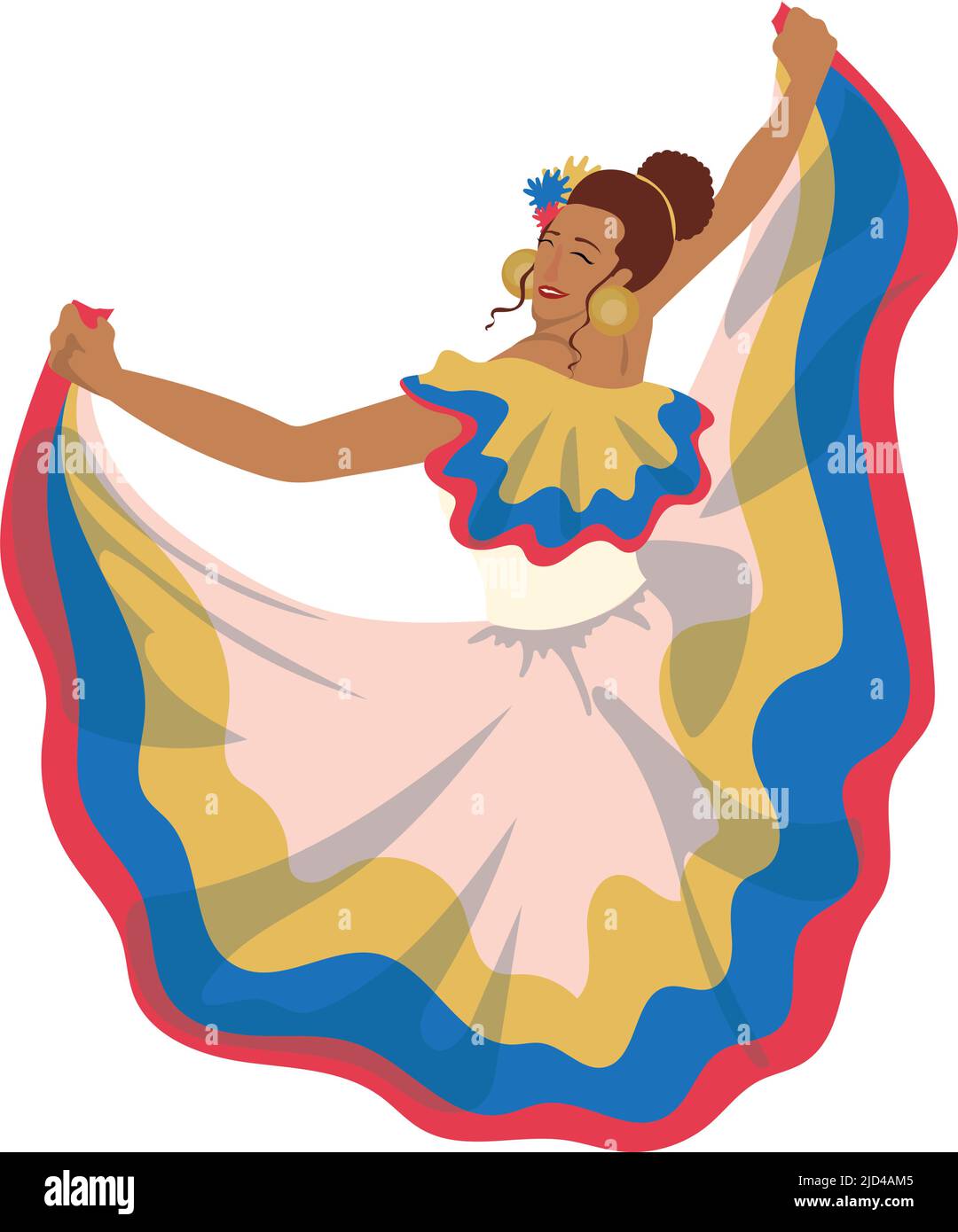 colombian woman illustration Stock Vector Image & Art - Alamy