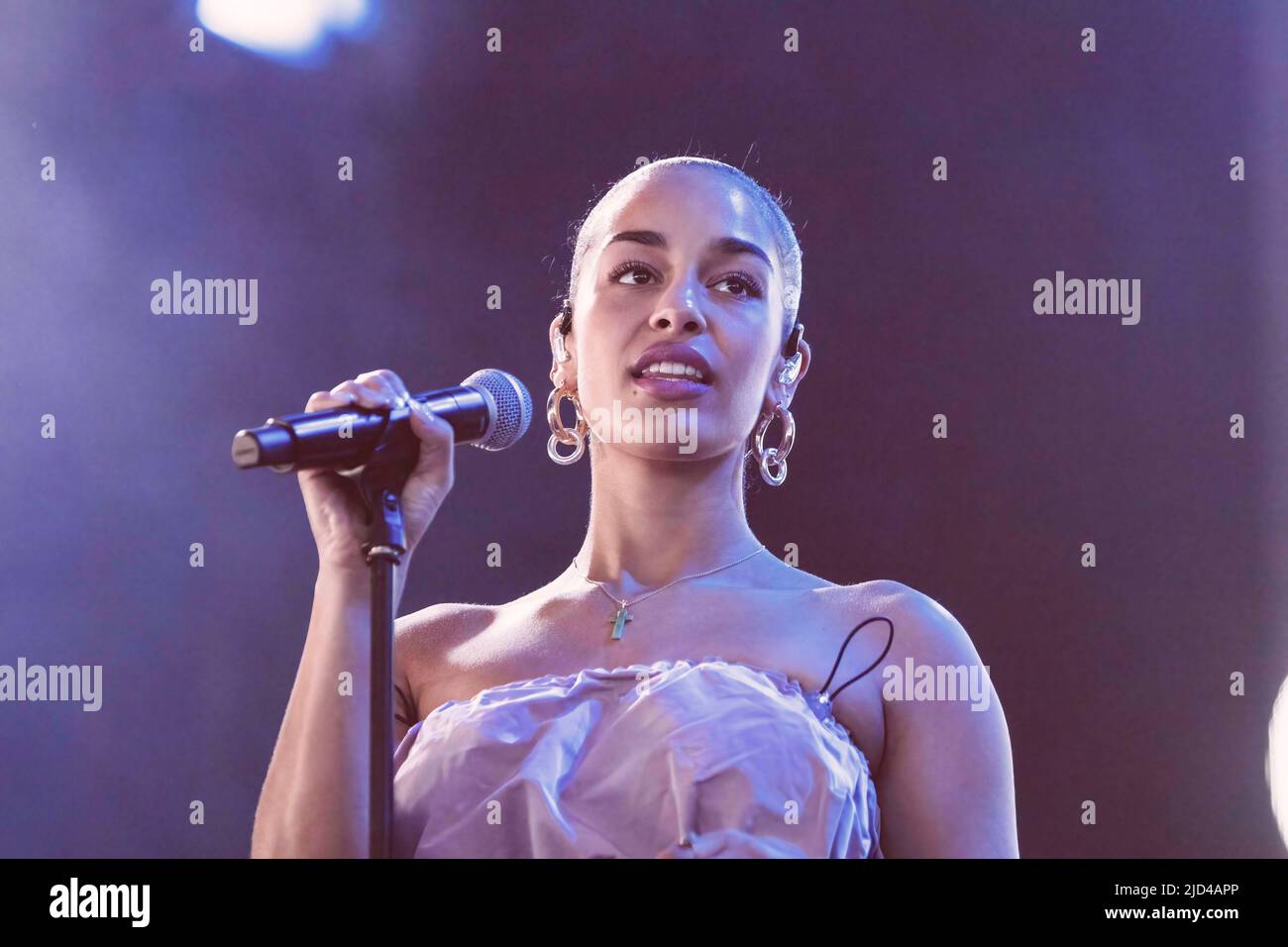 Jorja Smith performs live on stage at Way Out West festival in ...