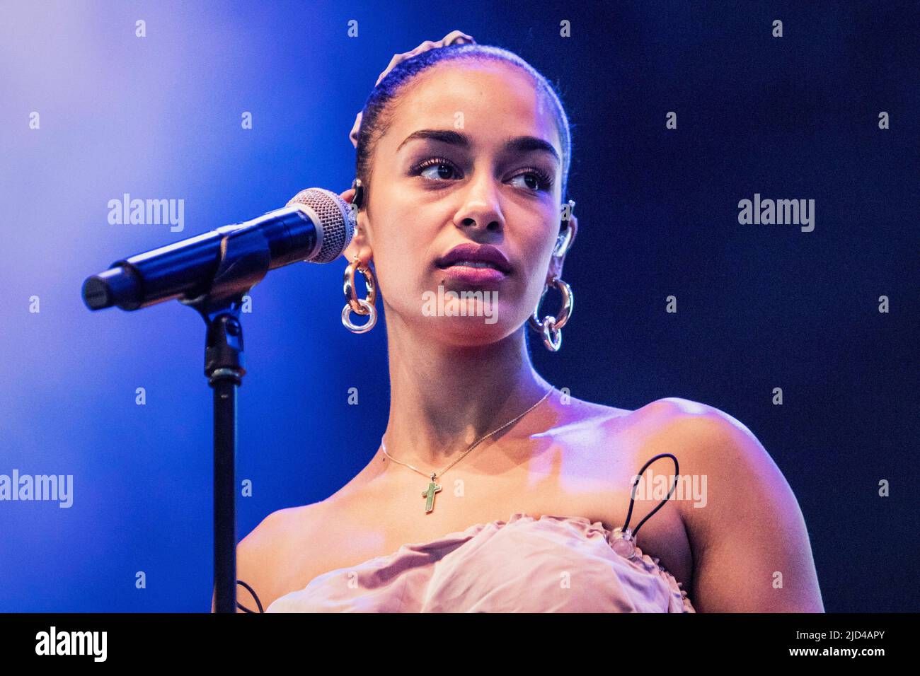 Jorja Smith performs live on stage at Way Out West festival in ...