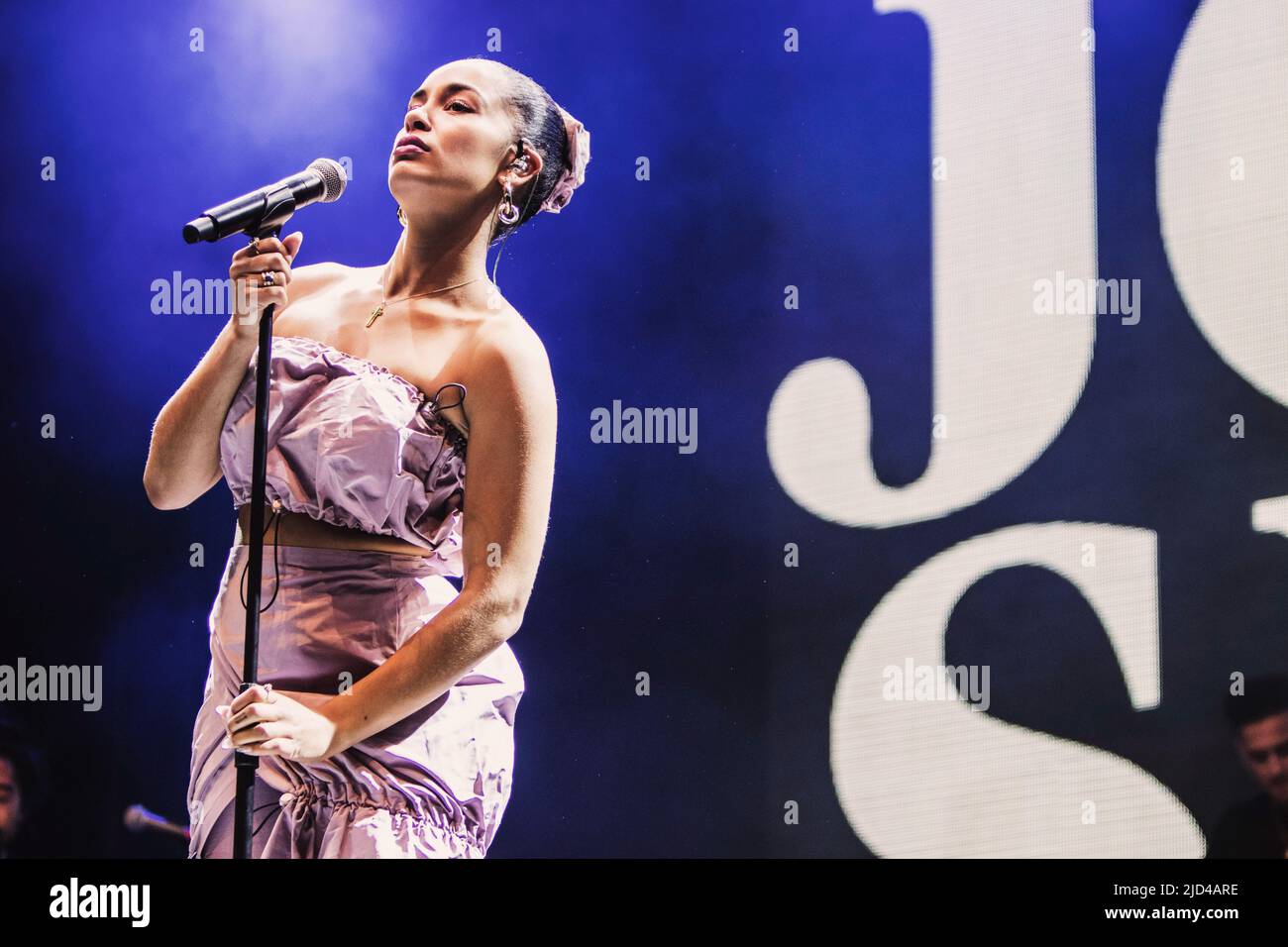 Jorja Smith performs live on stage at Way Out West festival in ...