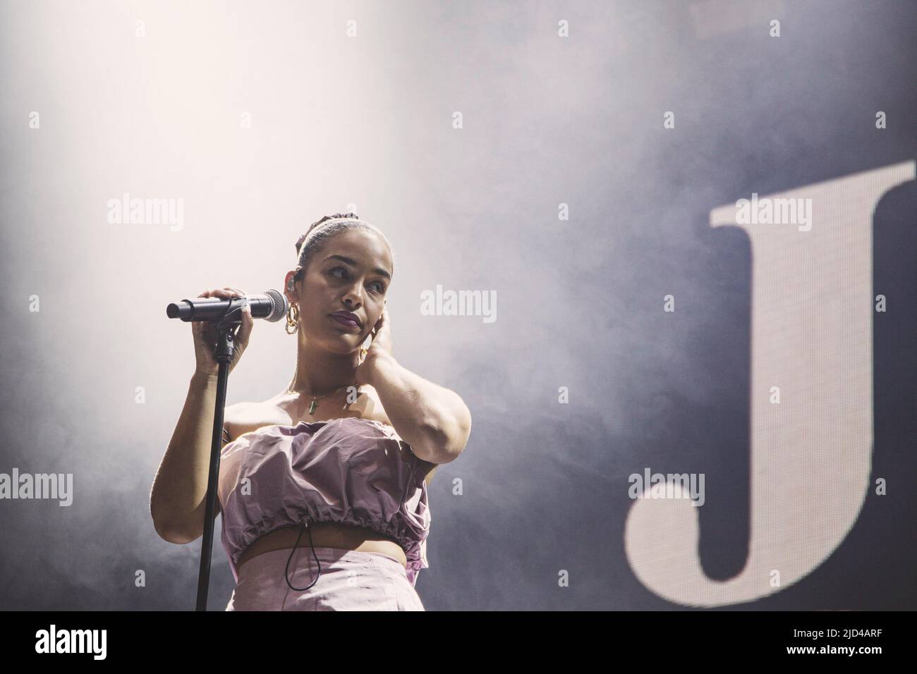 Jorja Smith performs live on stage at Way Out West festival in ...