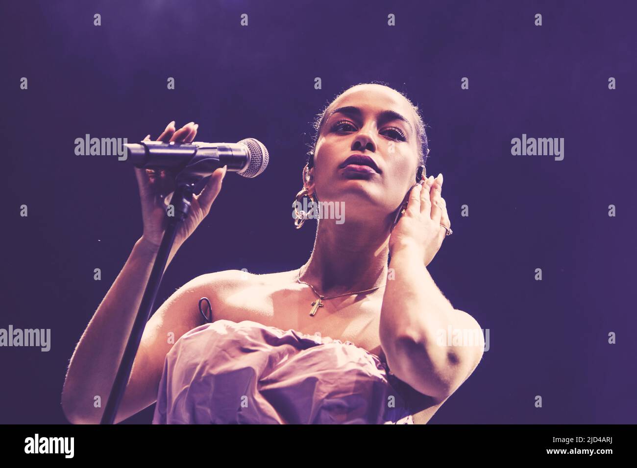 Jorja Smith performs live on stage at Way Out West festival in ...