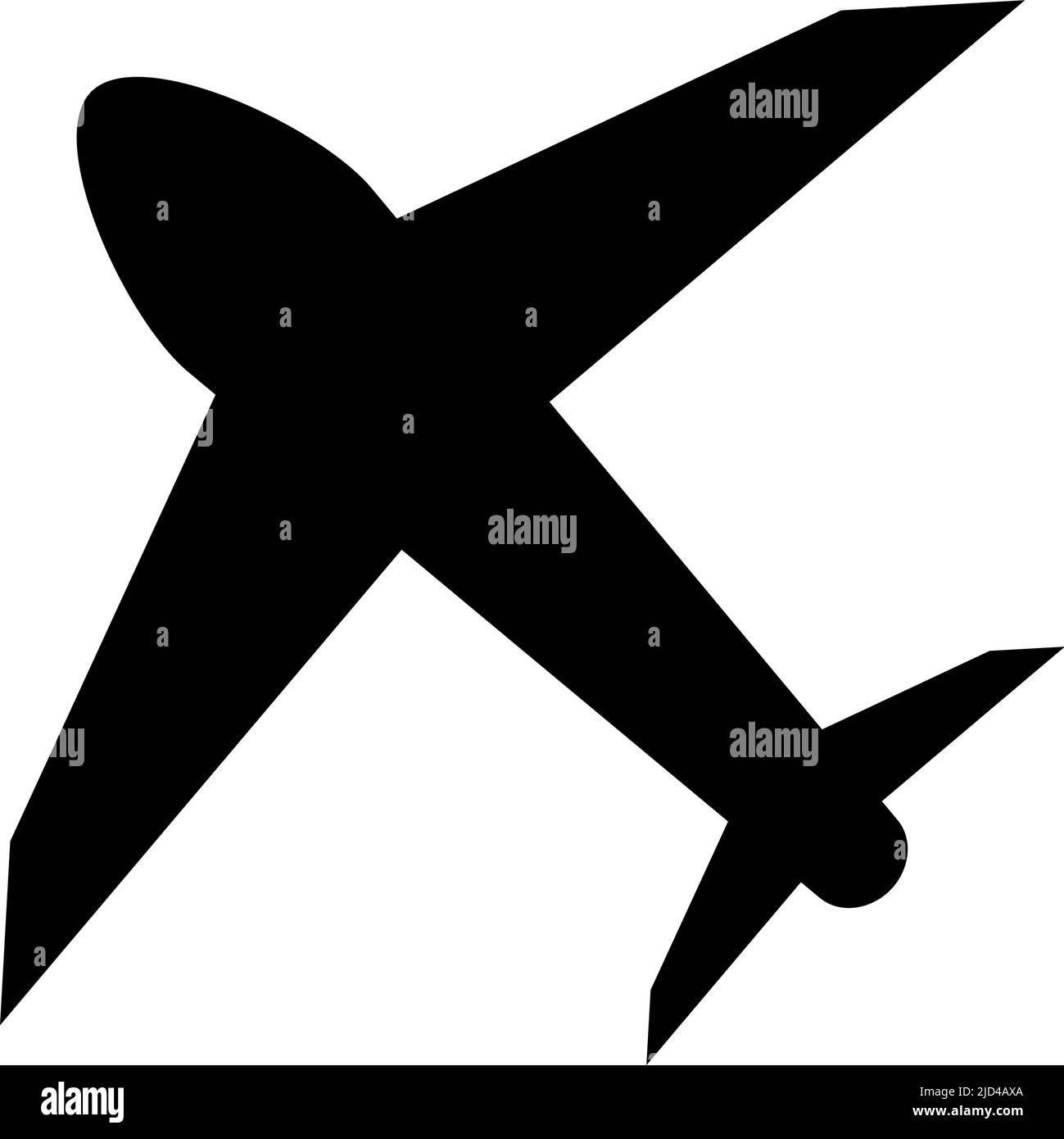 Airplane silhouette flight route Cut Out Stock Images & Pictures - Alamy