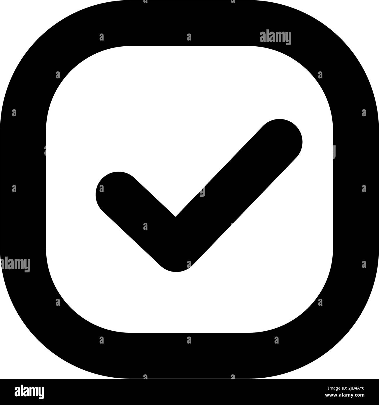 Simple checkbox with rounded corners. Editable vector Stock Vector ... Simple checkbox with rounded corners. Editable vector Stock Vector ...