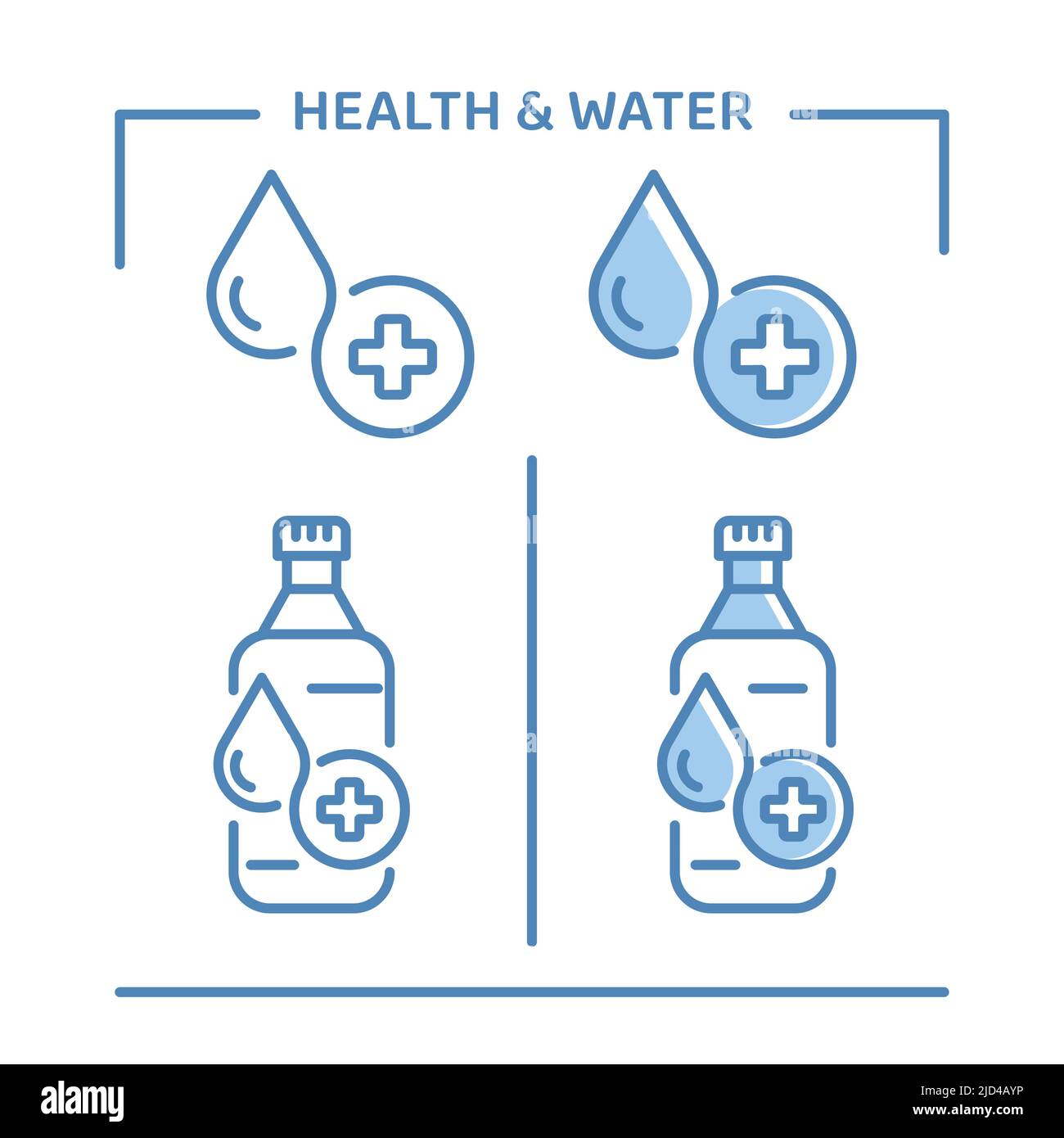 Health water symbol logo design. Bottle healthy pure natural organic ...
