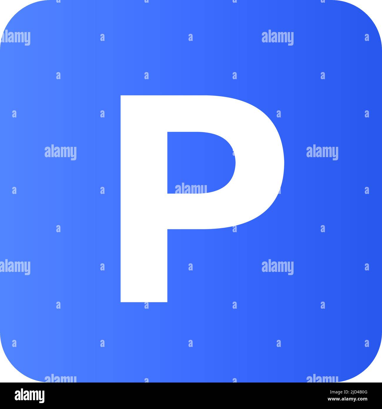 Square parking and bicycle parking sign with gradient. Editable vector ...