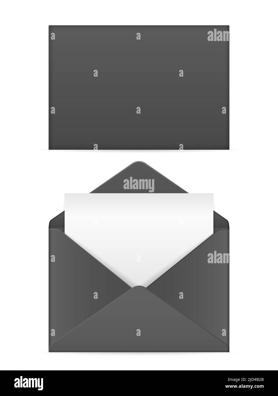 Envelope set on a white background. Vector illustration Stock Photo - Alamy