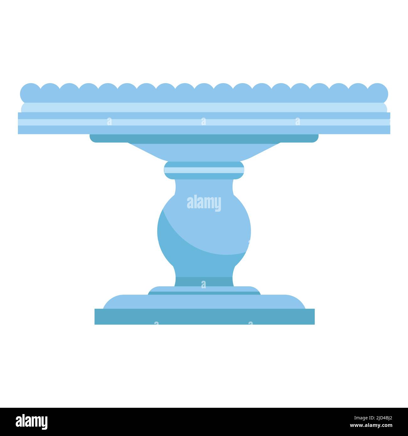 Cake stand in flat icon style. Empty tray for fruit and desserts ...
