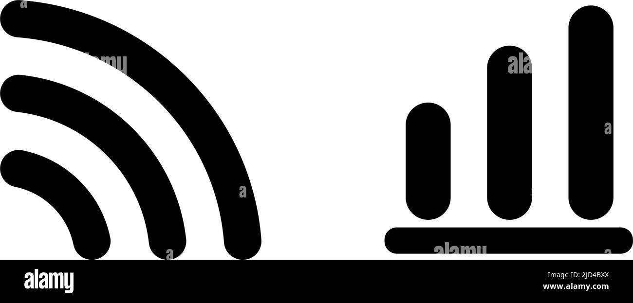 Radio waves and sound waves. Editable vector Stock Vector Image & Art ...