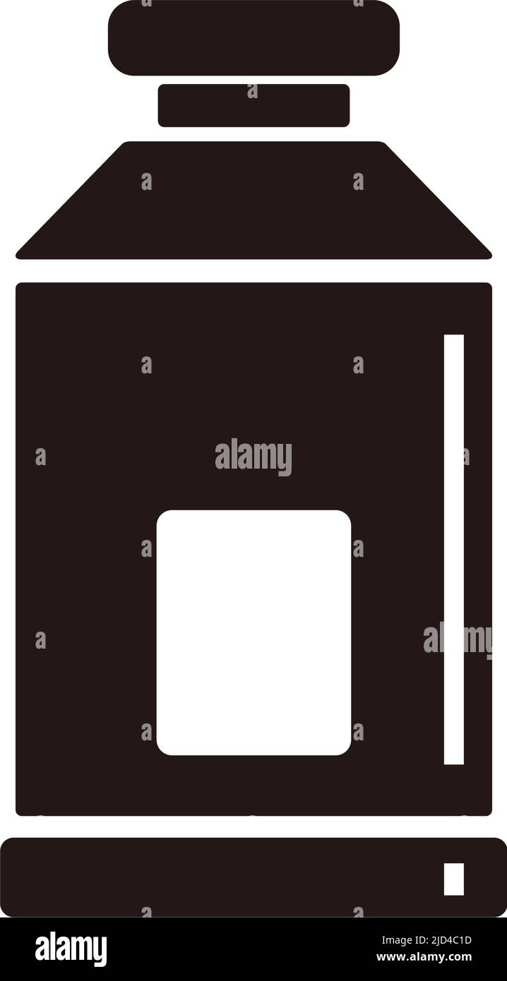 Flat chemical bottle Cut Out Stock Images & Pictures - Alamy