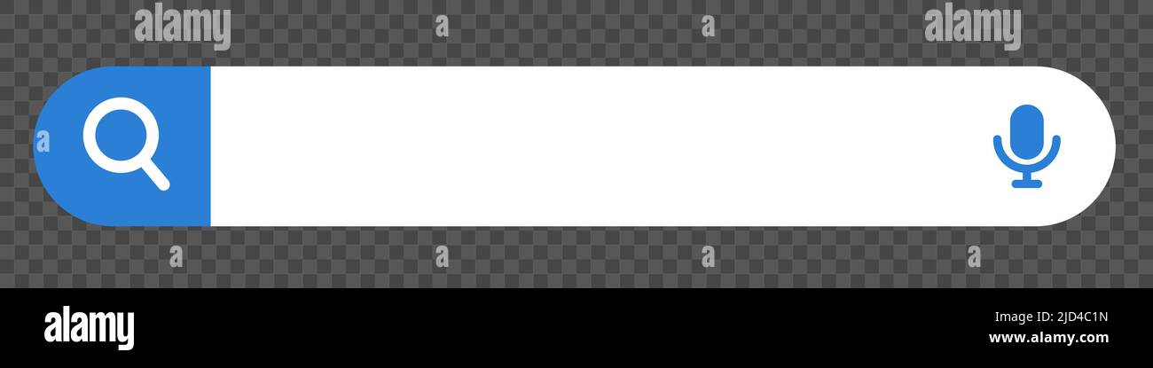 Search bar and microphone button for voice search. Voice input system ...