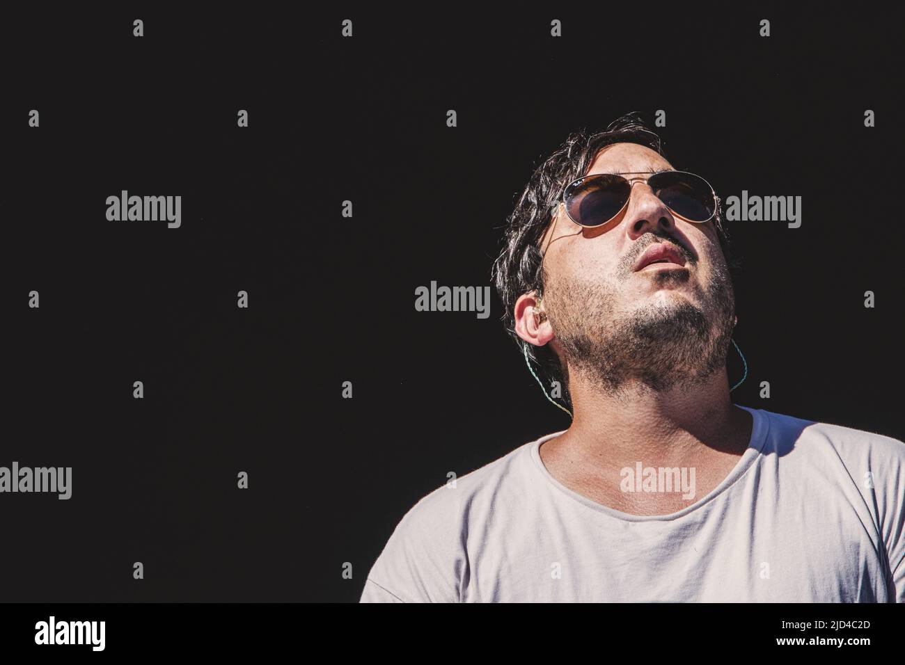 Ed Droste performs live on stage with his band Grizzly Bear at Way Out ...