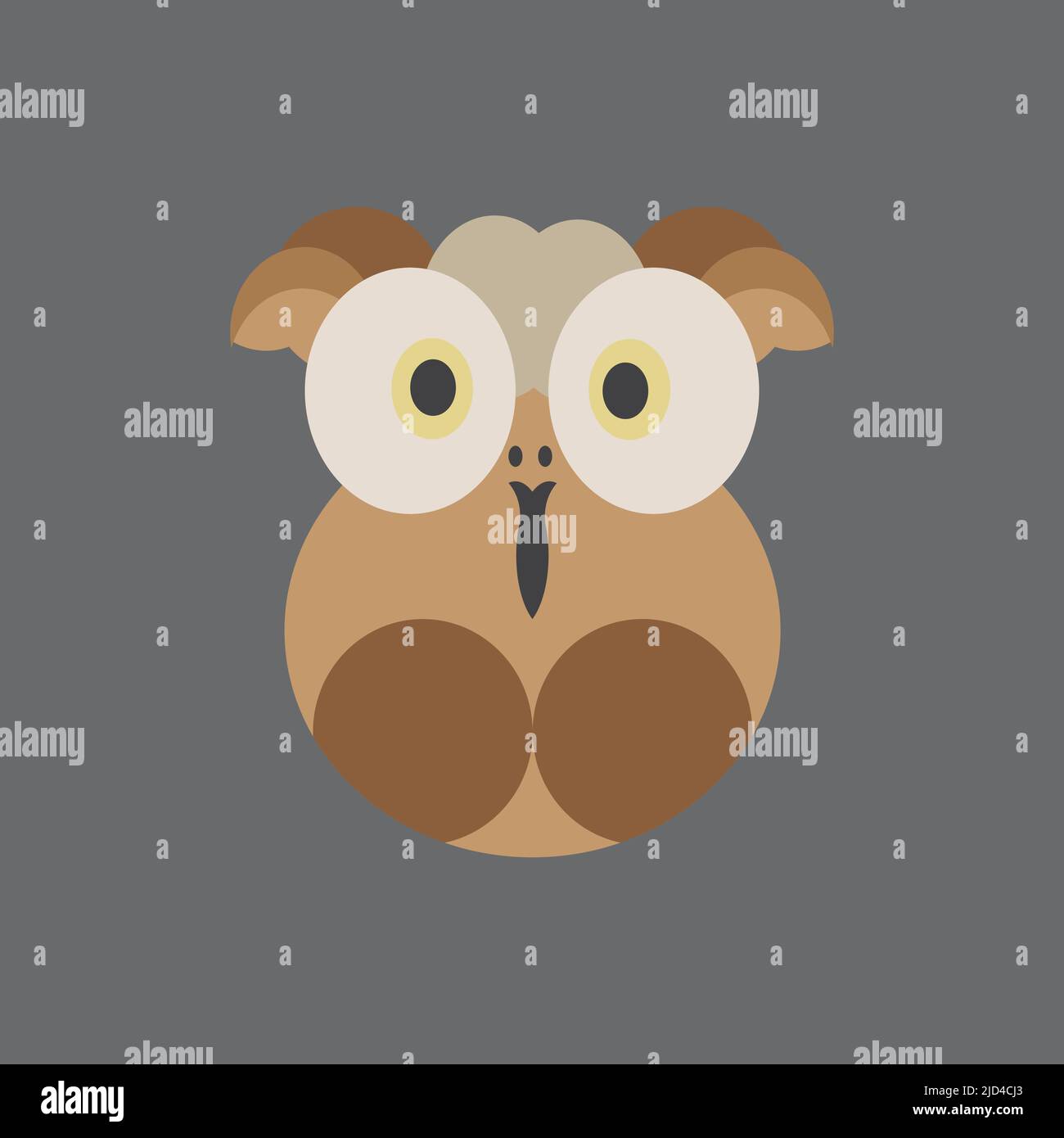 owl color vector isolated from background Stock Vector Image & Art - Alamy