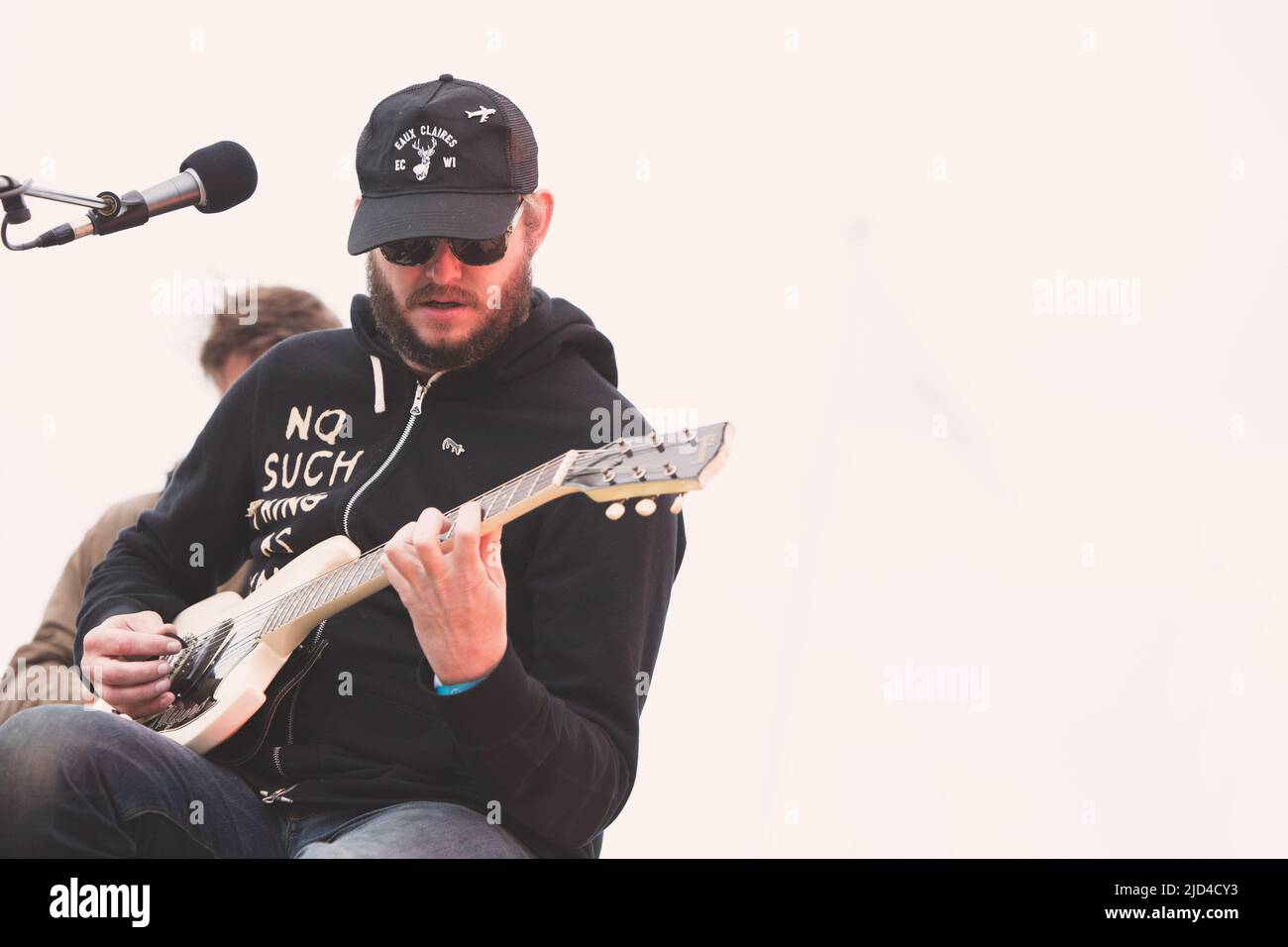 Justin Vernon known as Bon Iver of Big Red Machine Band performs live ...