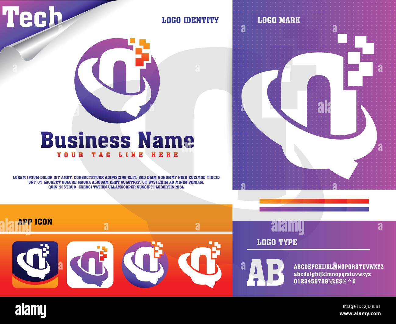 Tech Letter Q Logo Design Template Stock Vector Image & Art - Alamy