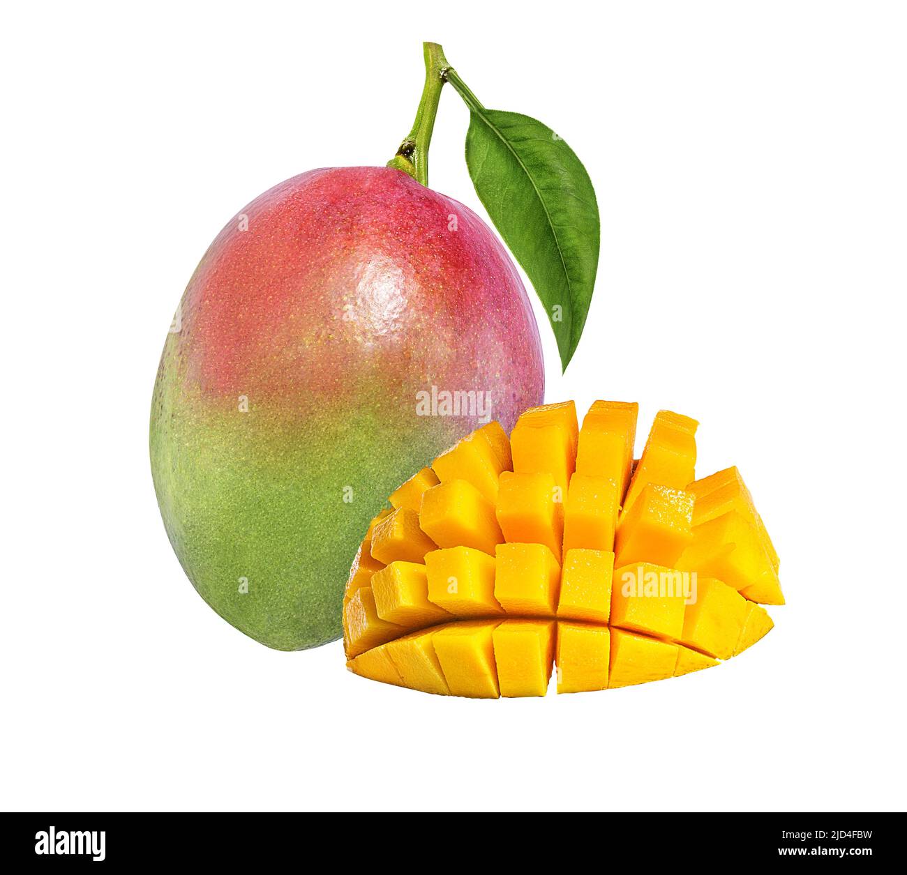 Mango isolated on white background Stock Photo - Alamy
