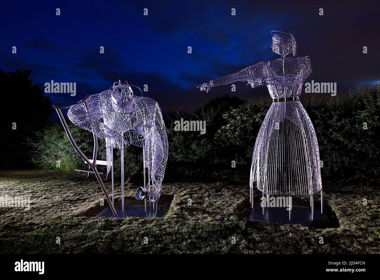 Fighting From Home statues by artist Luke Perry. The statues are a new ...