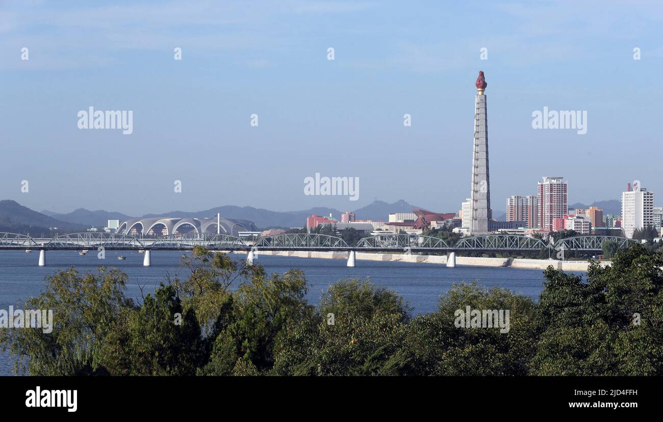 Sep 17, 2018-Pyeongyang, North Korea-A General view of Pyeongyang ...
