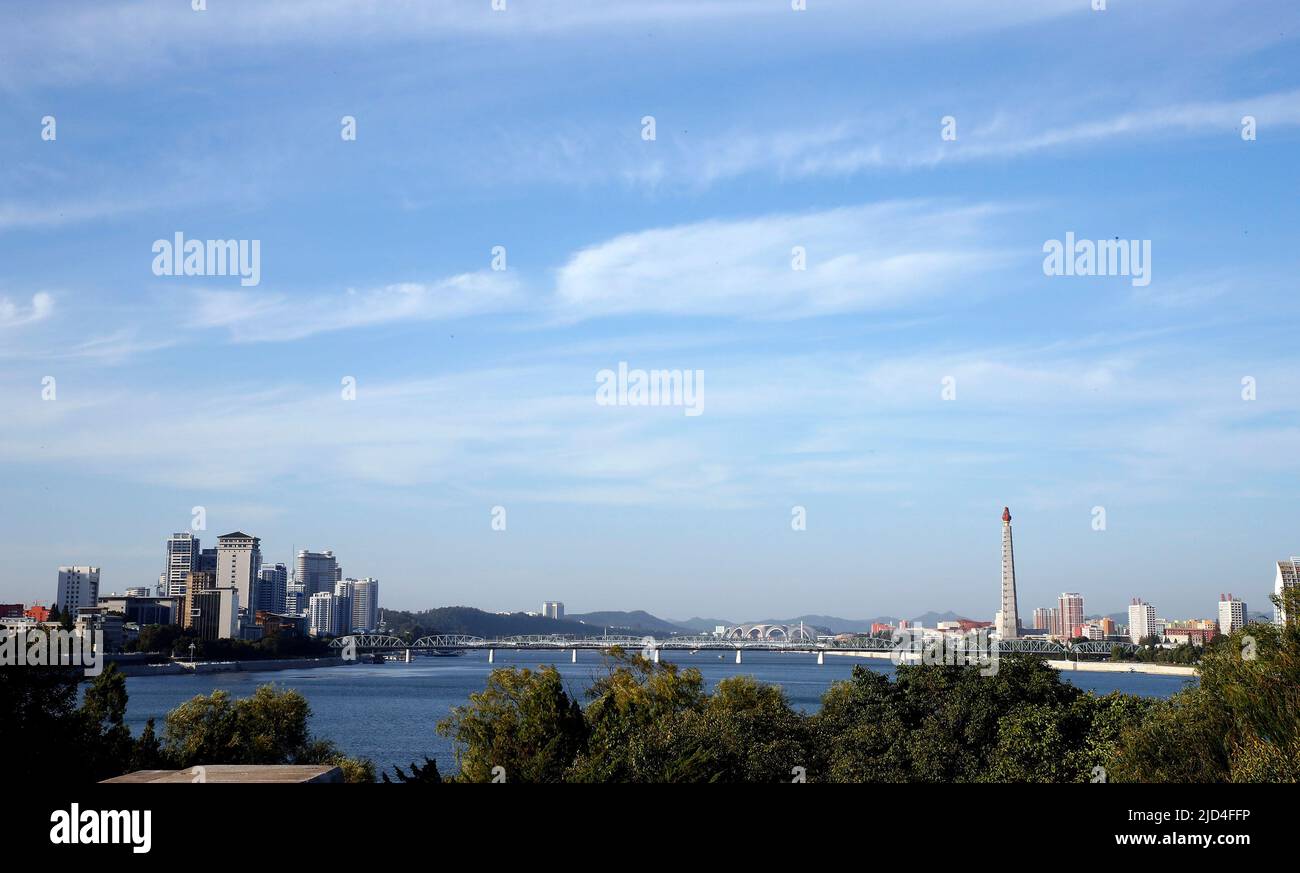 Sep 17, 2018-Pyeongyang, North Korea-A General view of Pyeongyang ...