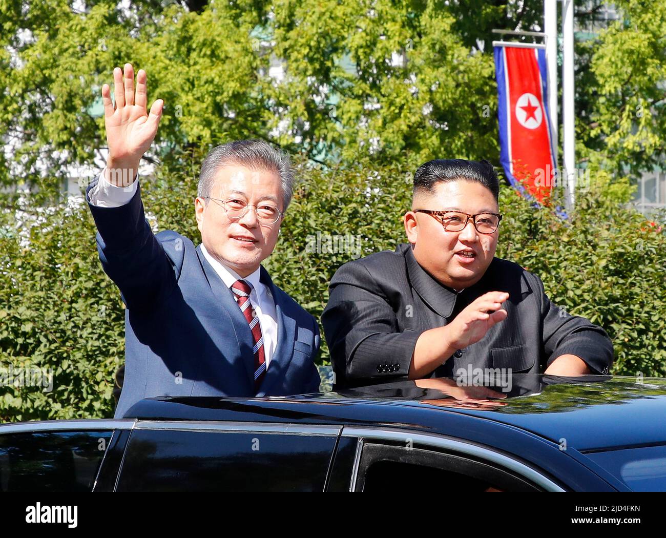 Sep 18, 2018-Pyeongyang, North Korea-South Korean President Moon Jae In ...