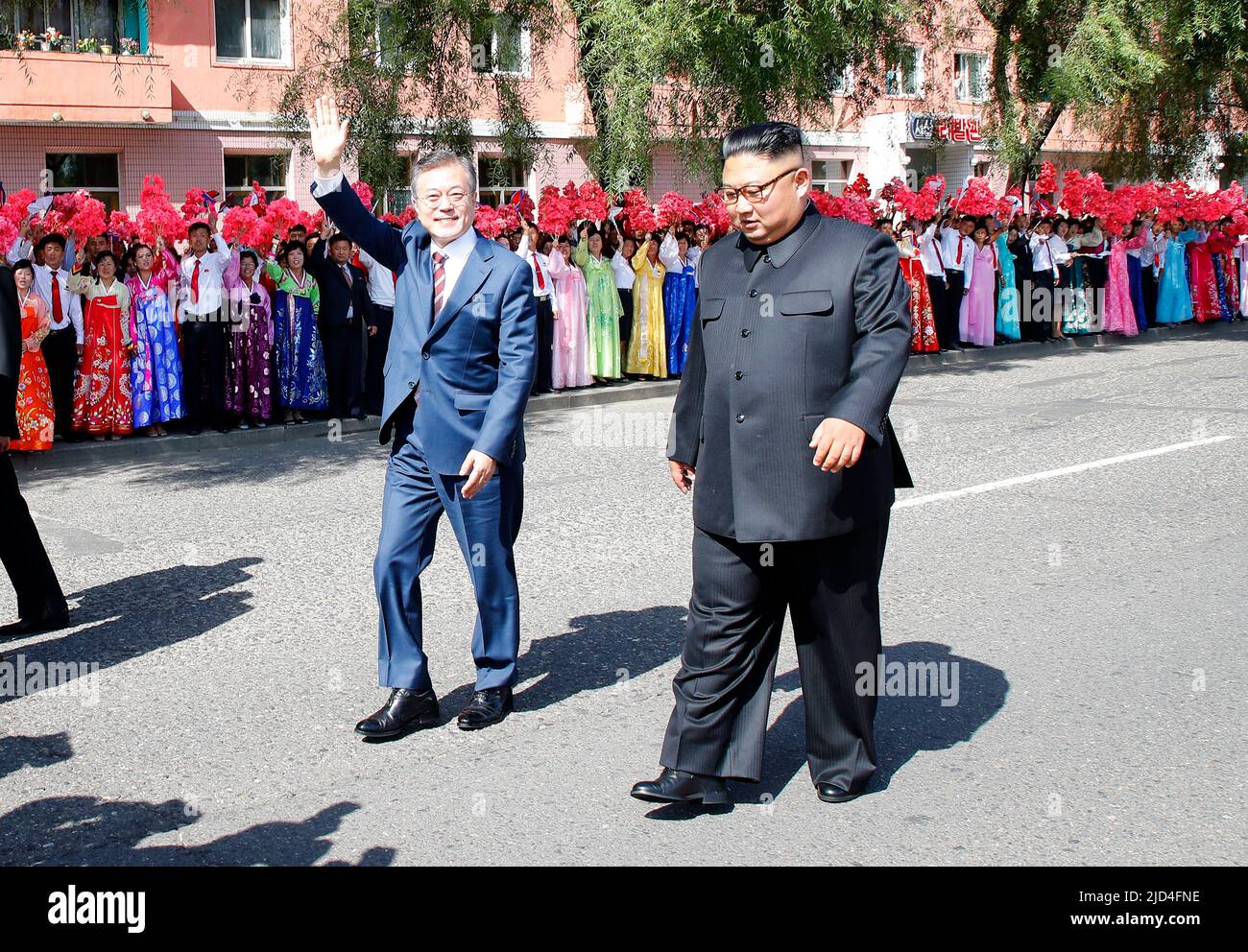 Sep 18, 2018-Pyeongyang, North Korea-South Korean President Moon Jae In ...