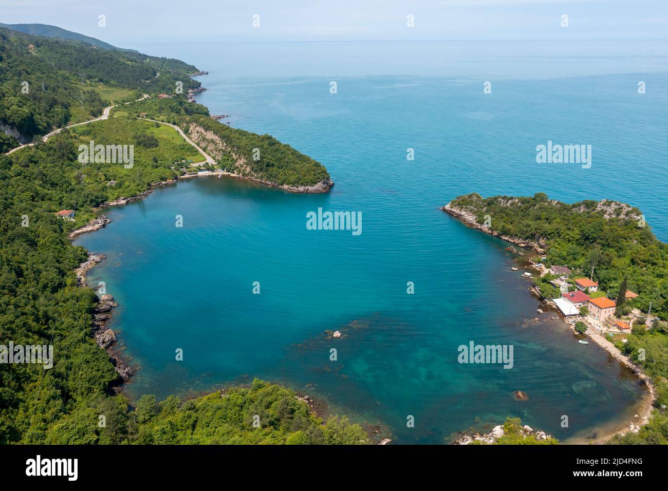 Beautiful landscape of Gideros Bay - Cide, Kastamonu, Turkey Stock ...
