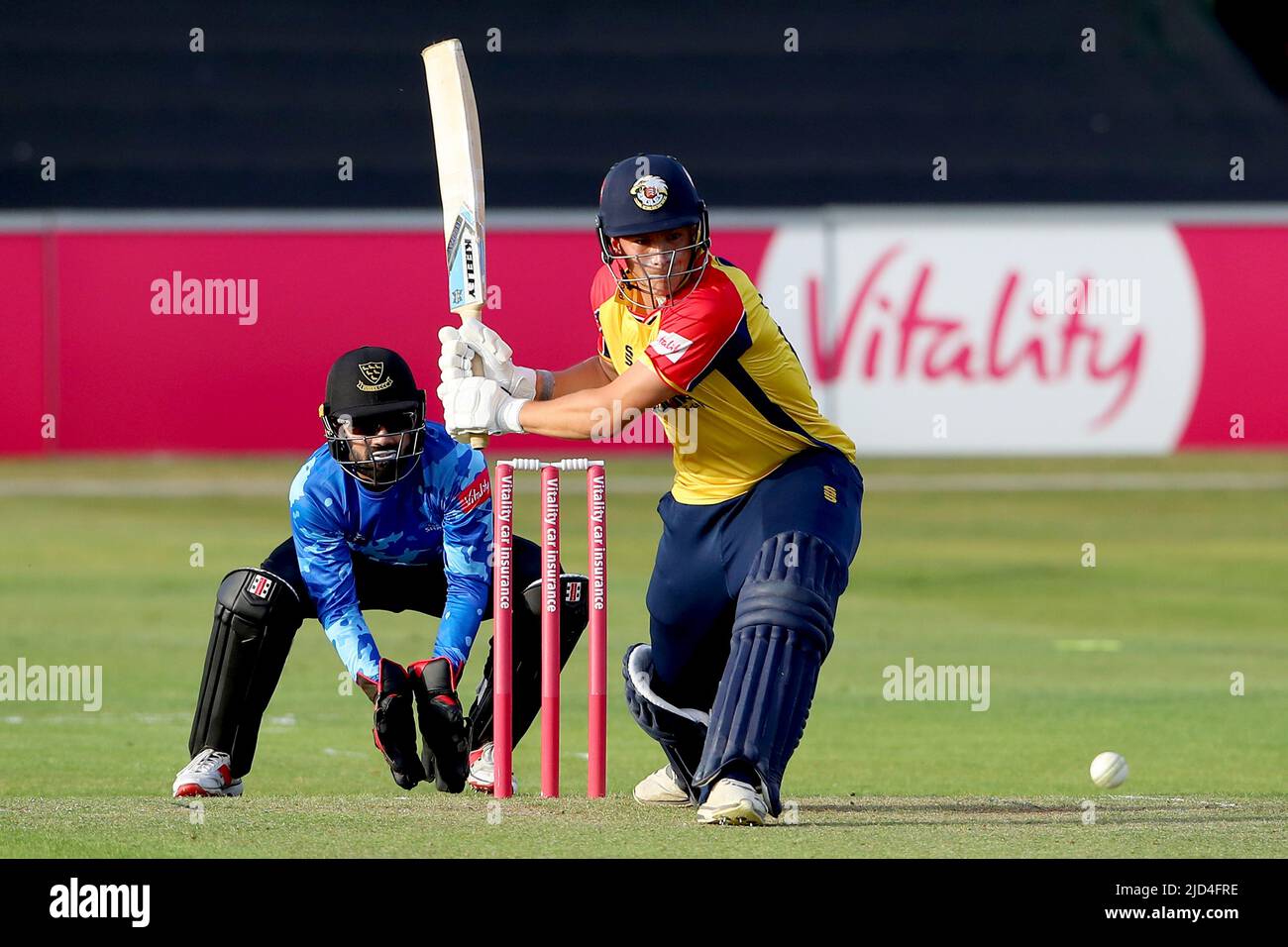 Michael Pepper in batting action for Essex during Essex Eagles vs ...