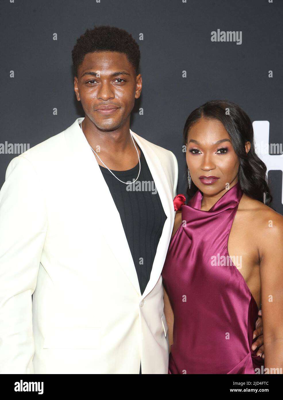 17 June 2022 - West Hollywood, California - Justin Cornwell, Lindsay Jones, the Netflix Premiere ...