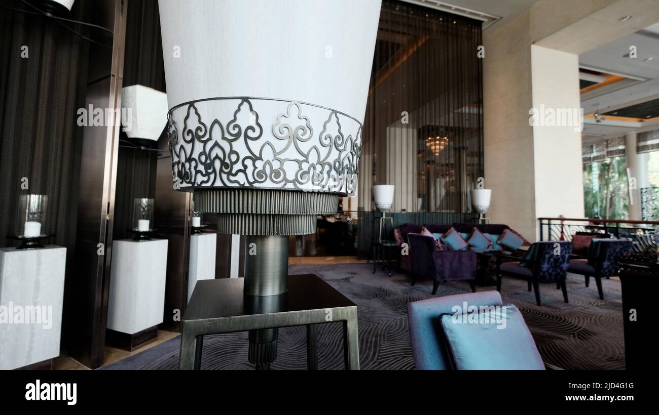 Shangri-La Hotel Lobby Coffee Shop Bang Rak Bangkok Thailand Stock ...