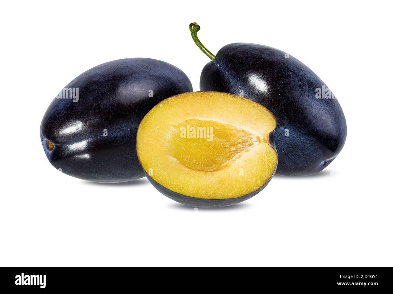 plum on a white background Stock Photo - Alamy