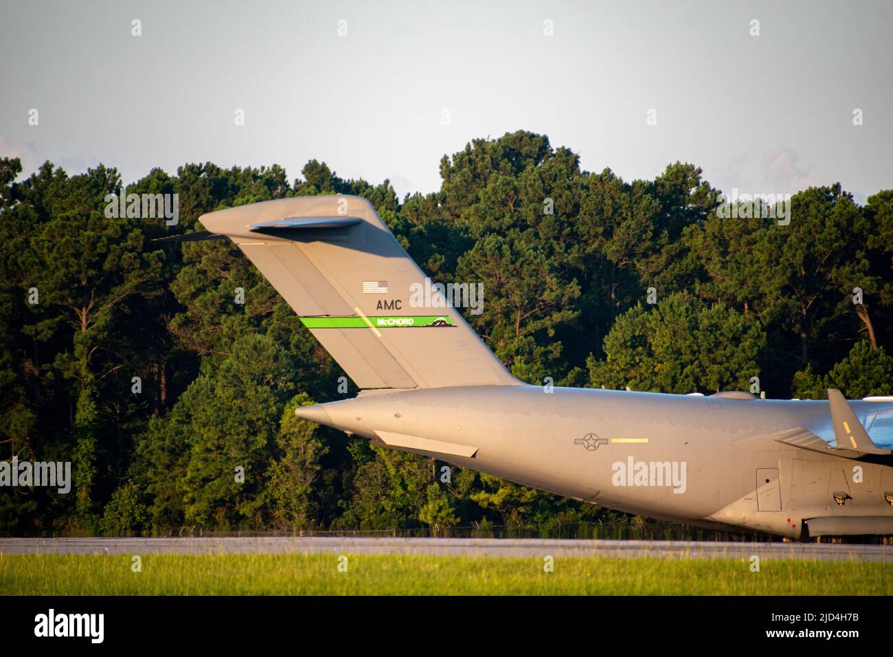 A McCord Air Force Base C-17 at Charleston Air Force Base Stock Photo ...