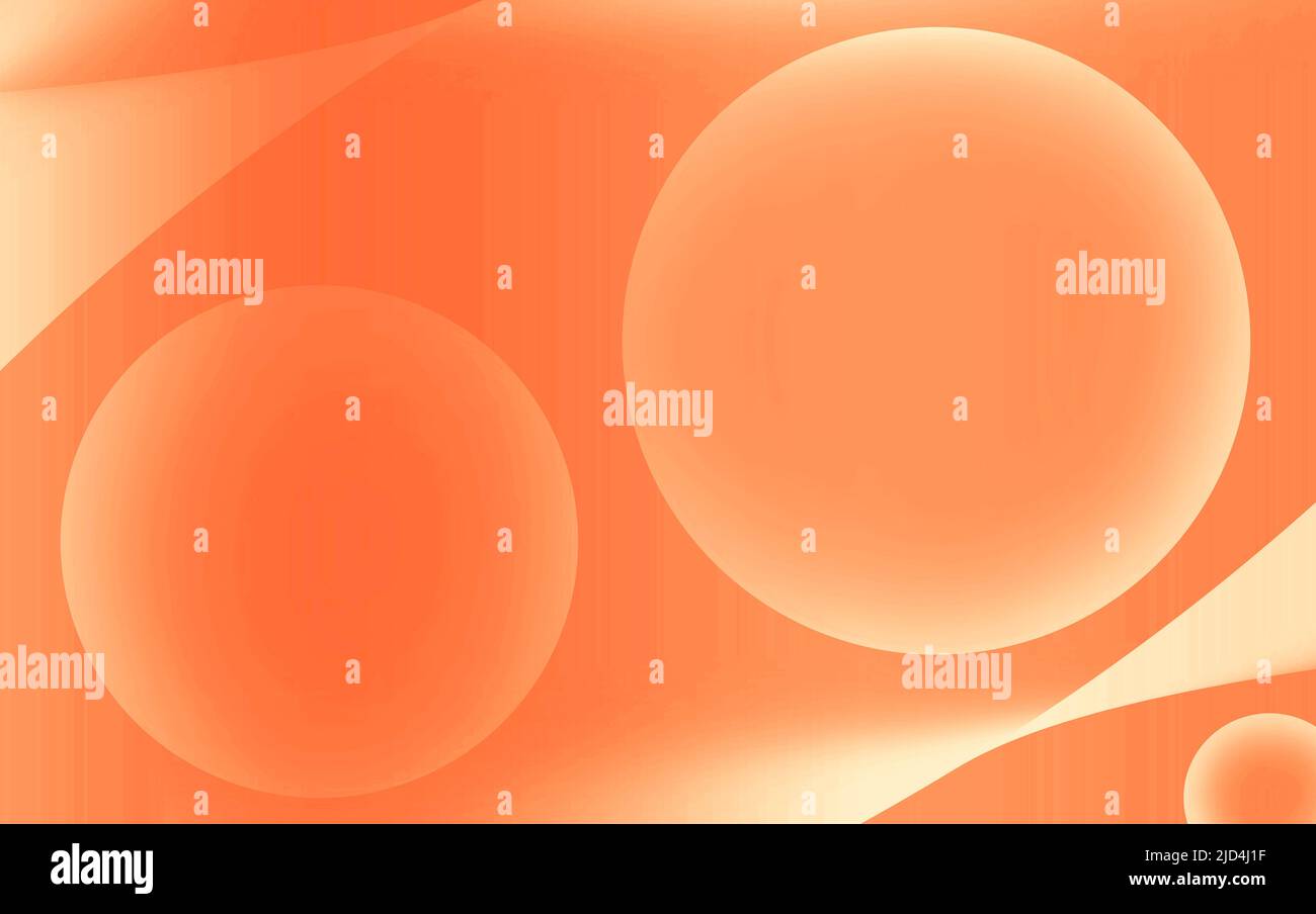 Gradient Aerospace Orange Colored 3D Various Sized Spheres for Abstract ...