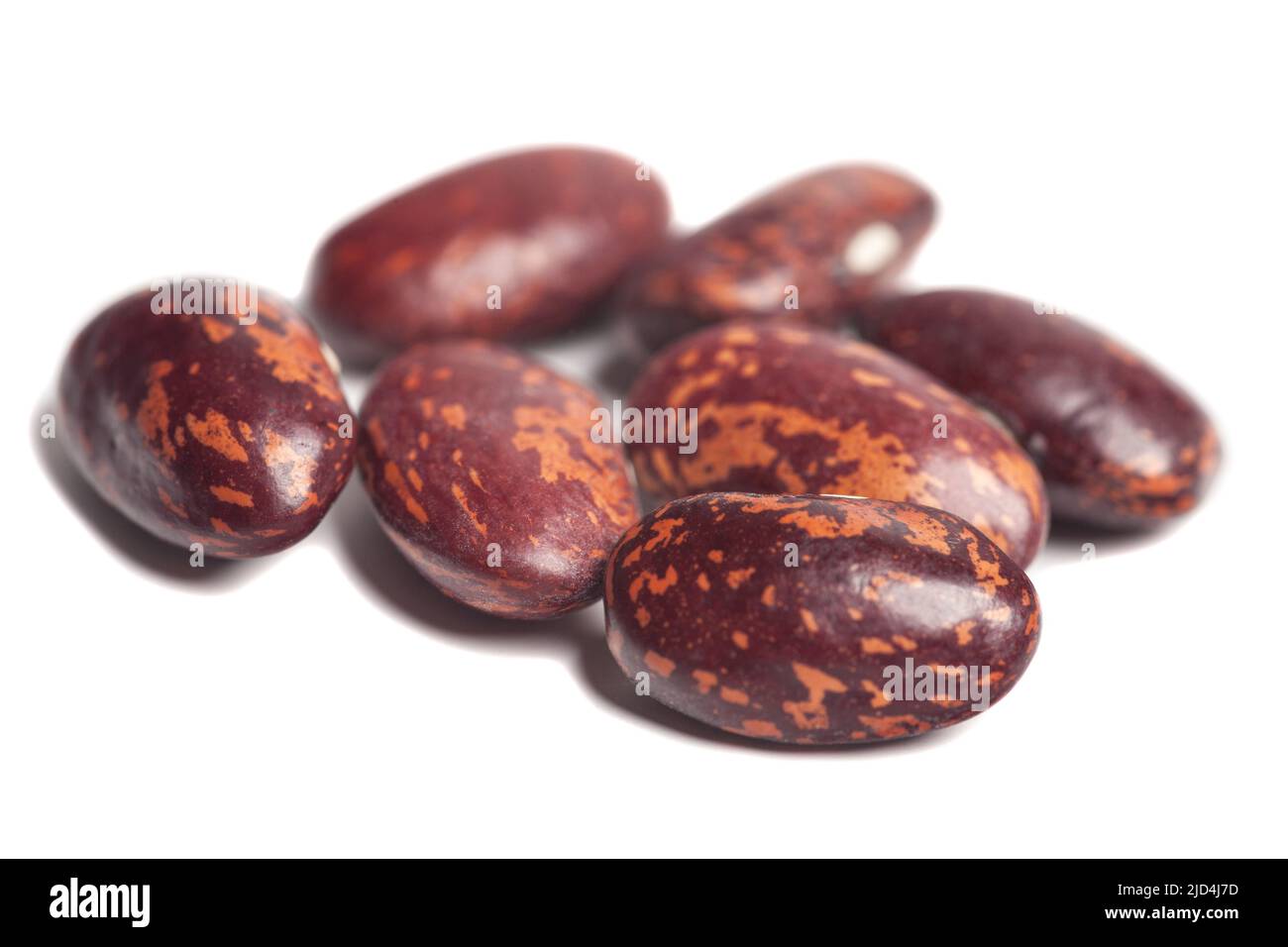 Red beans isolated on white background Stock Photo - Alamy