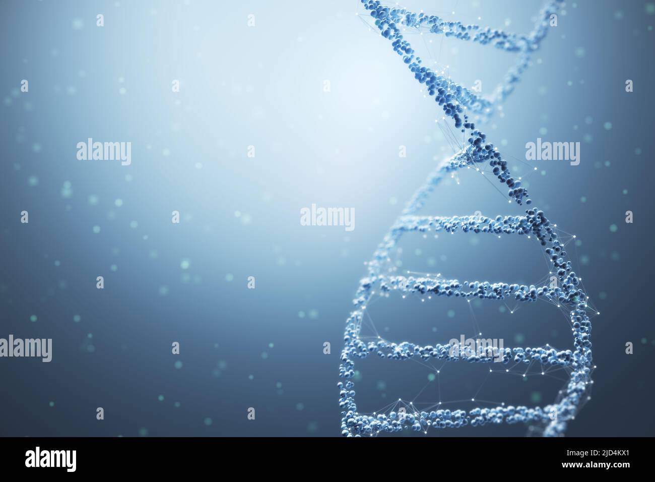 Abstract DNA molecule on abstract light background with copyspace ...