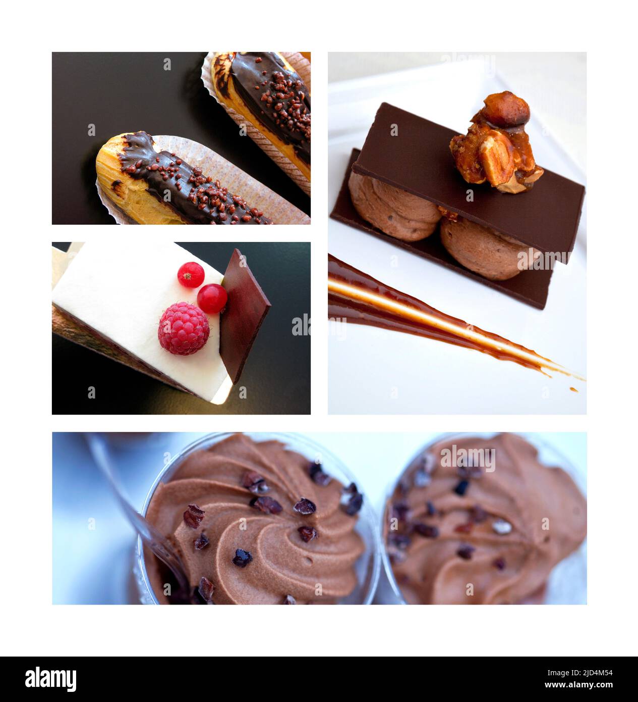Collage of various French pastries Stock Photo - Alamy