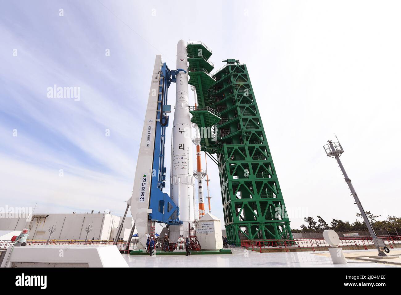 Oct 20,2021-Goheung, South Korea-An assembled qualification model of ...