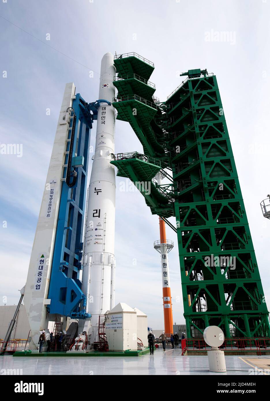 Oct 20,2021-Goheung, South Korea-An assembled qualification model of ...