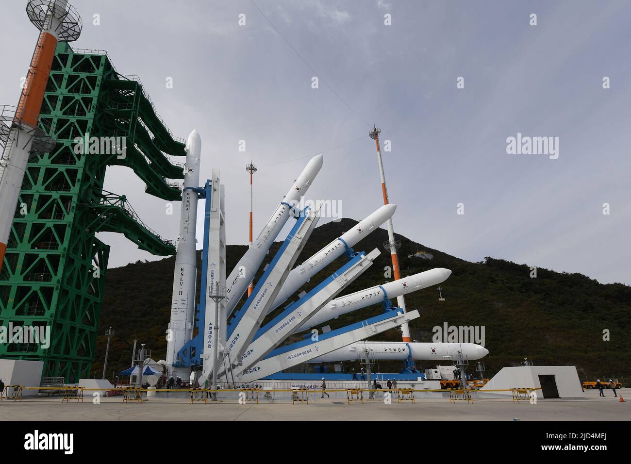 Oct 20,2021-Goheung, South Korea-An assembled qualification model of ...