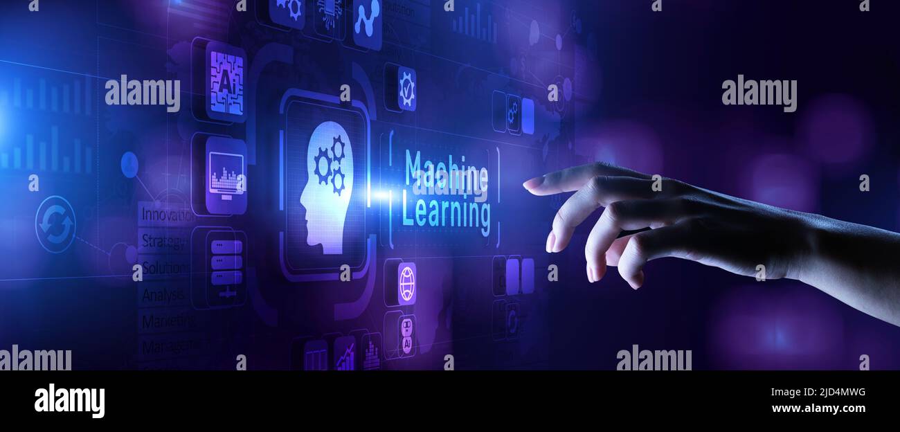 Machine learning AI Artificial intelligence neural network technology concept Stock Photo - Alamy