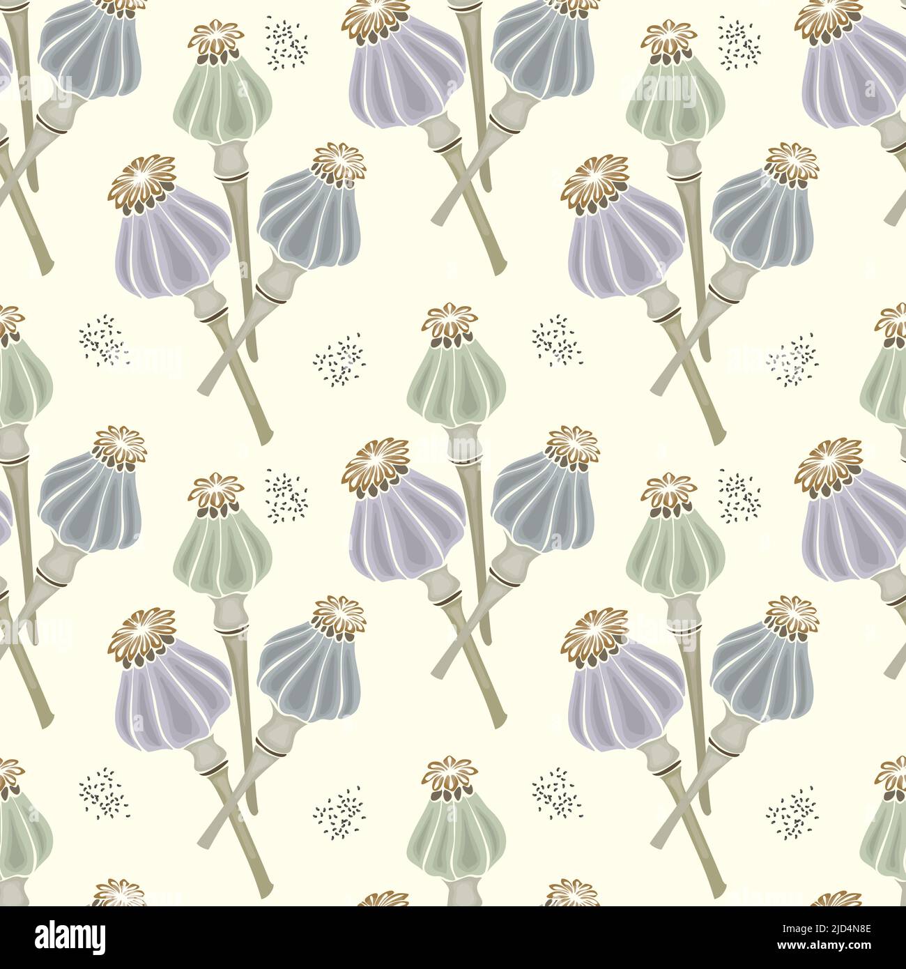 Flat seed pods Stock Vector Images - Alamy