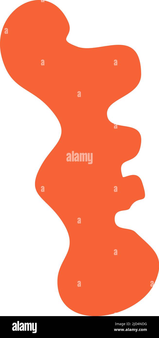 Irregular Freeform aesthetic abstract Handdraw Organic Shape Stock ...