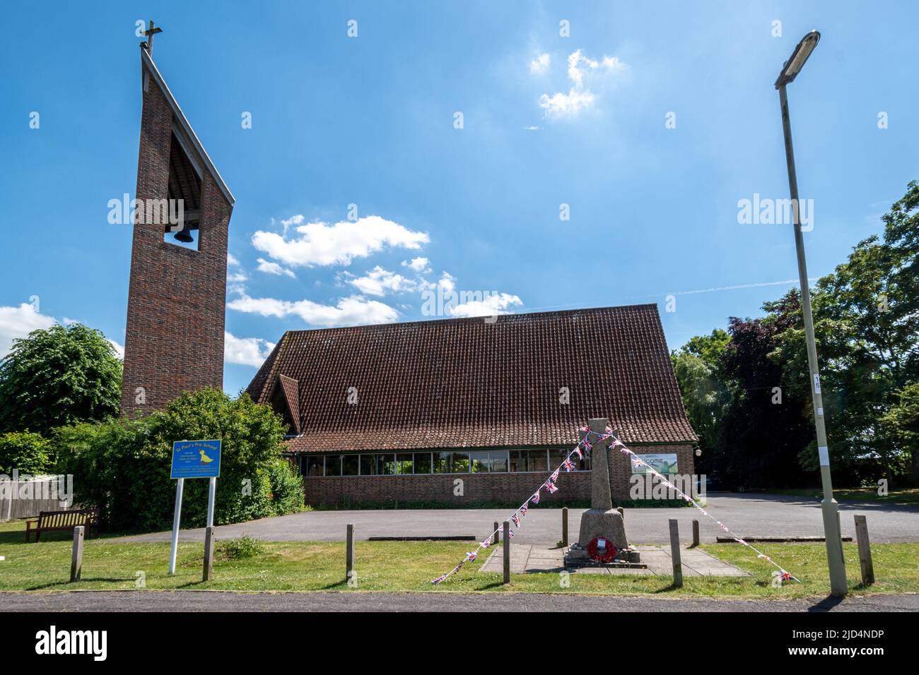 St Paul's Church, Tadley, Hampshire, England, UK, a modern evangelical ...