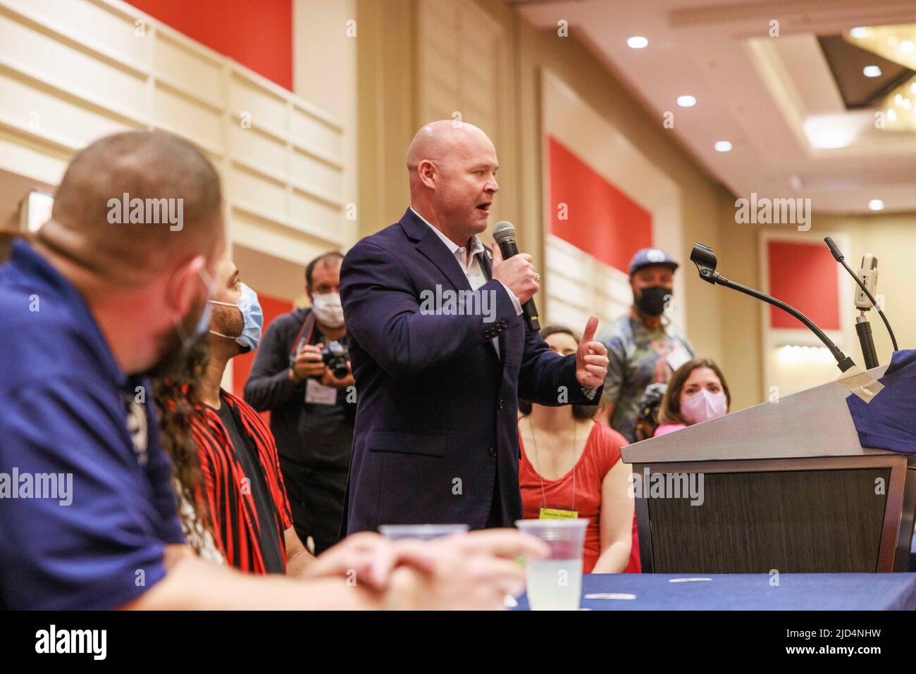Chicago, USA. 19th June, 2022. Labor leader Sean OíBrien, president of ...