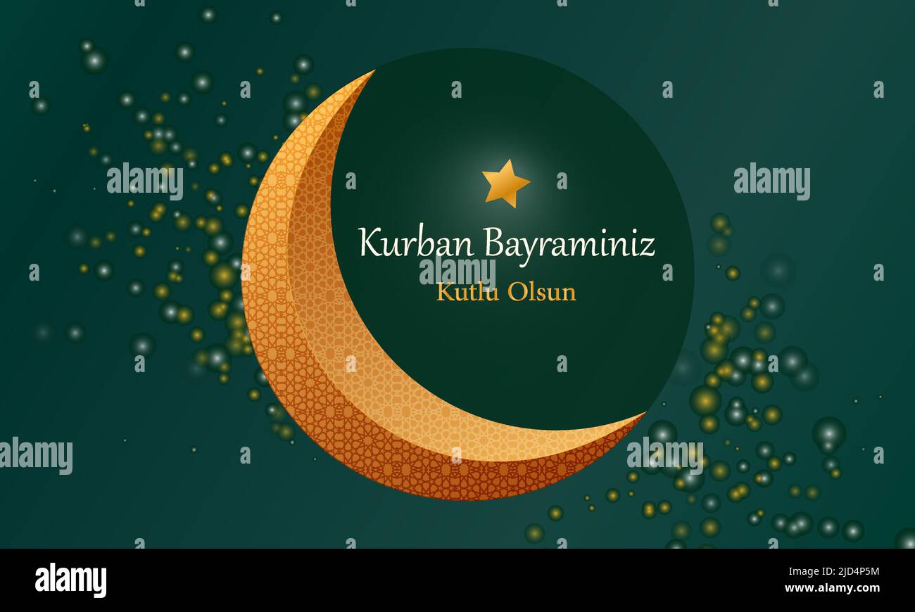 Kurban Bayram. Eid al-Adha Mubarak. Feast of the Sacrifice. Holy days ...