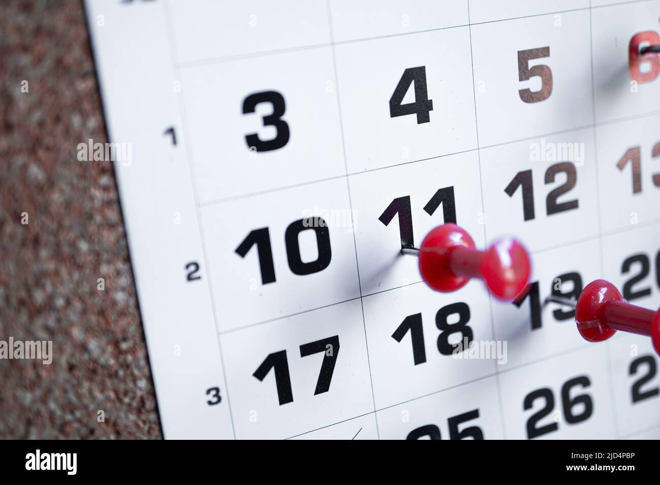 Numbers in calendar hi-res stock photography and images - Alamy